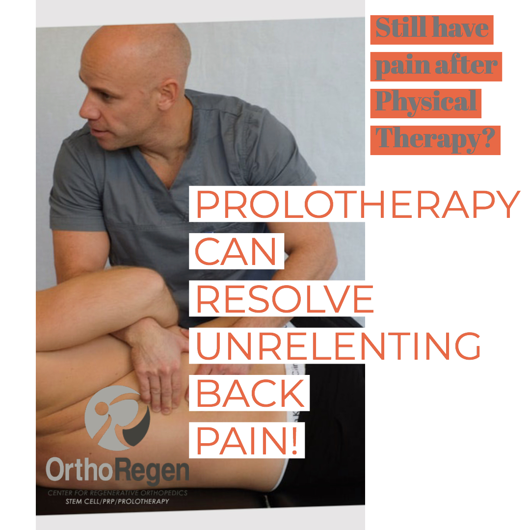 Unrelenting Back Pain Repaired with Regenerative Orthopedics