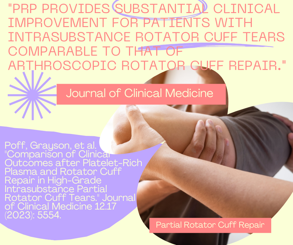 Non-Surgical Partial Rotator Cuff Tear Repair