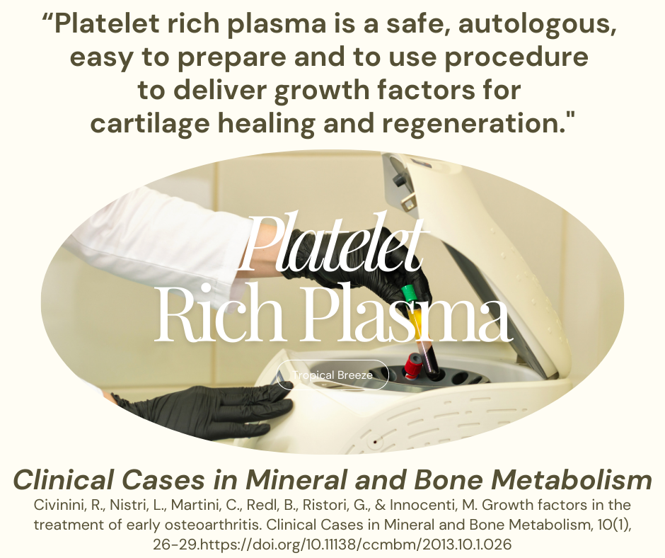 PRP for Joint Repair